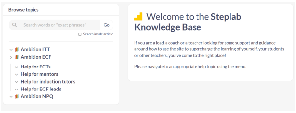 Online Training - Course: FAQs - new